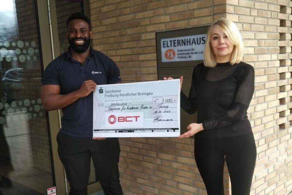 BCT Technology AG übergibt großzügige Spende - Förderverein für ...